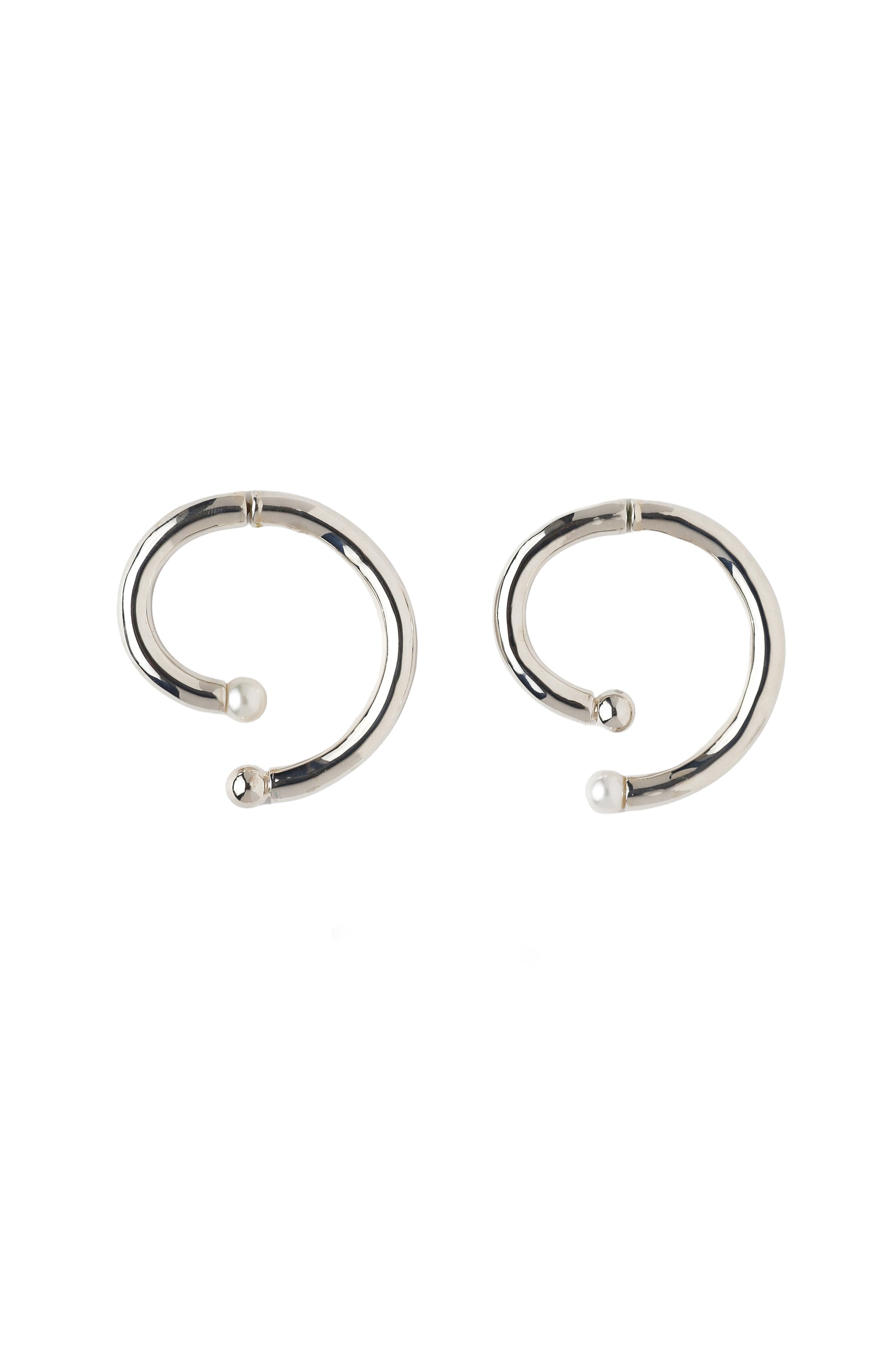 Swirl Pearl Earrings – Handmade Sterling Silver Freshwater Pearl ...