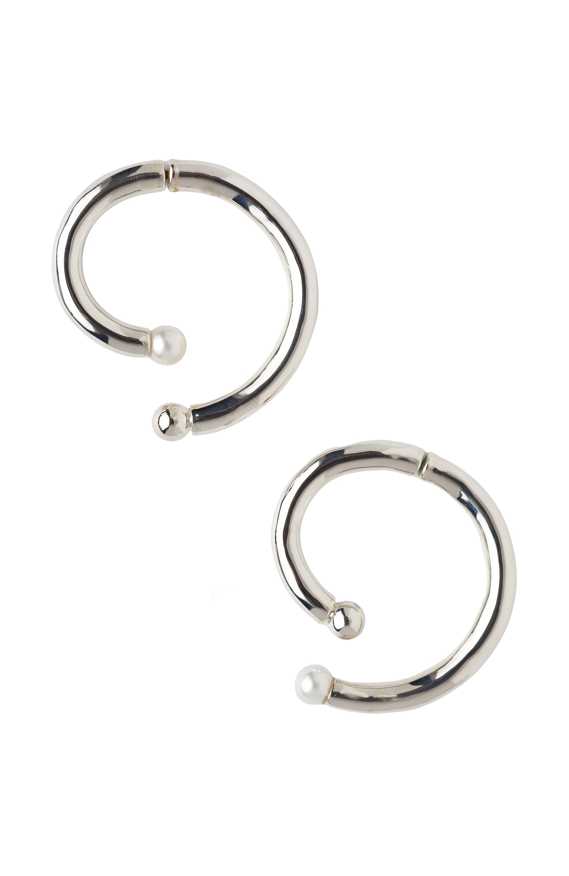 Swirl Pearl Earrings – Handmade Sterling Silver Freshwater Pearl ...