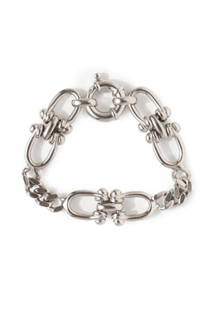 Sterling Silver Horseshoe Bracelet – Handmade Voël Cuban Link Design ...